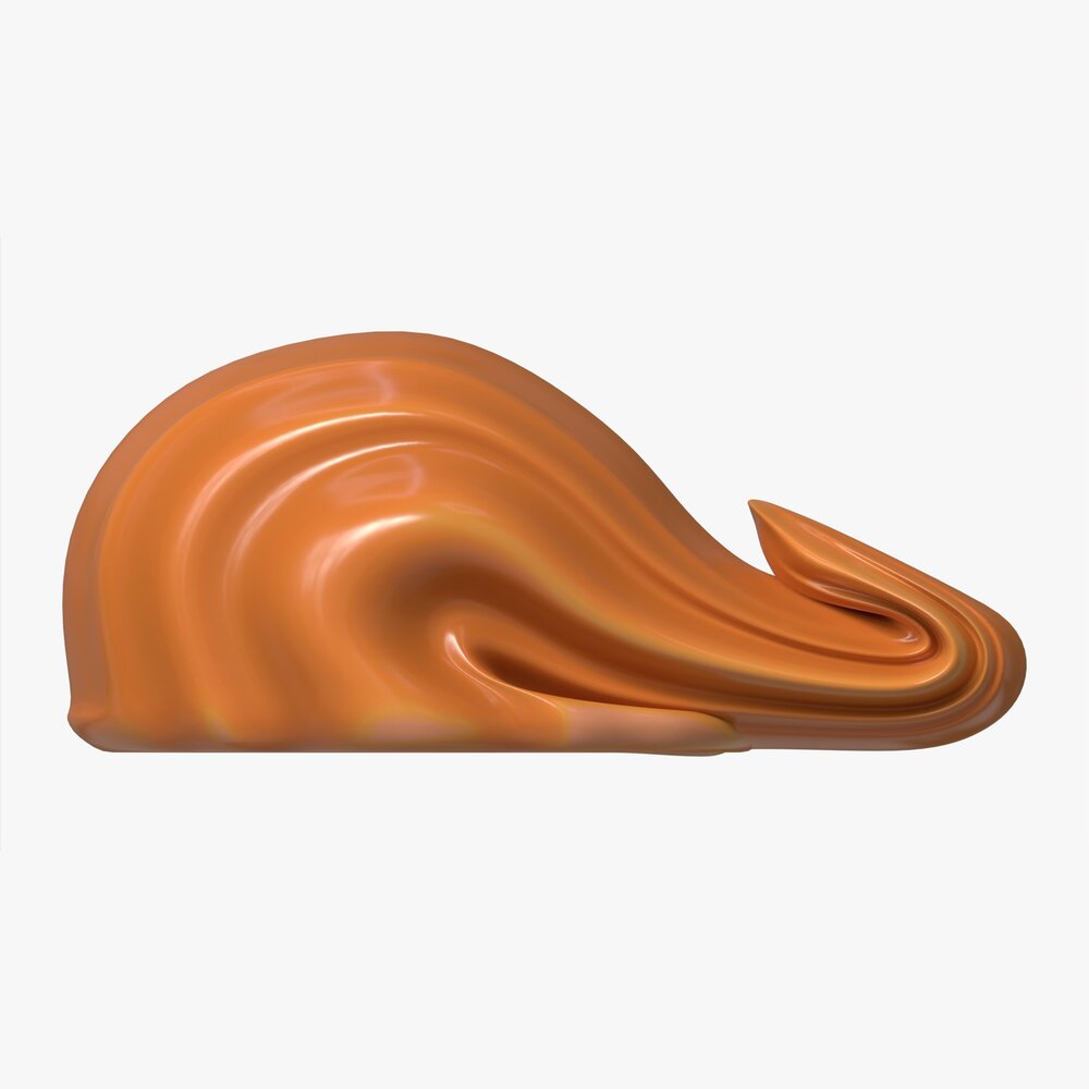 Crema Caramel Derretida Modelo 3D - Descargar Postre on 3DModels.org
