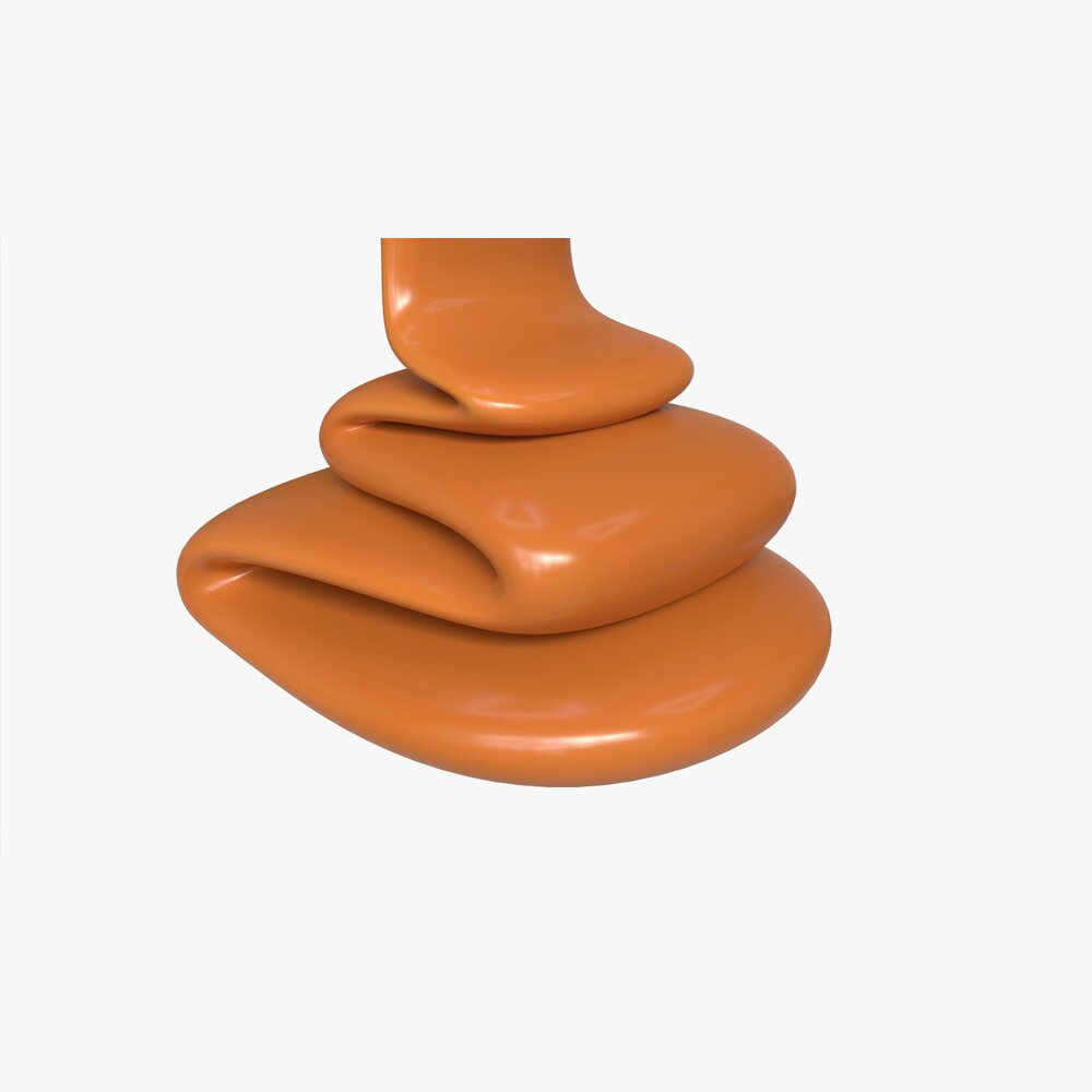 Melted Creme Caramel 03 3D model - Download Dessert on 3DModels.org