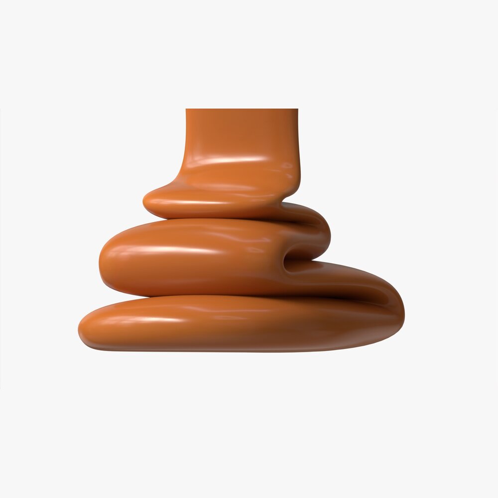 Melted Creme Caramel 03 3D model - Download Dessert on 3DModels.org