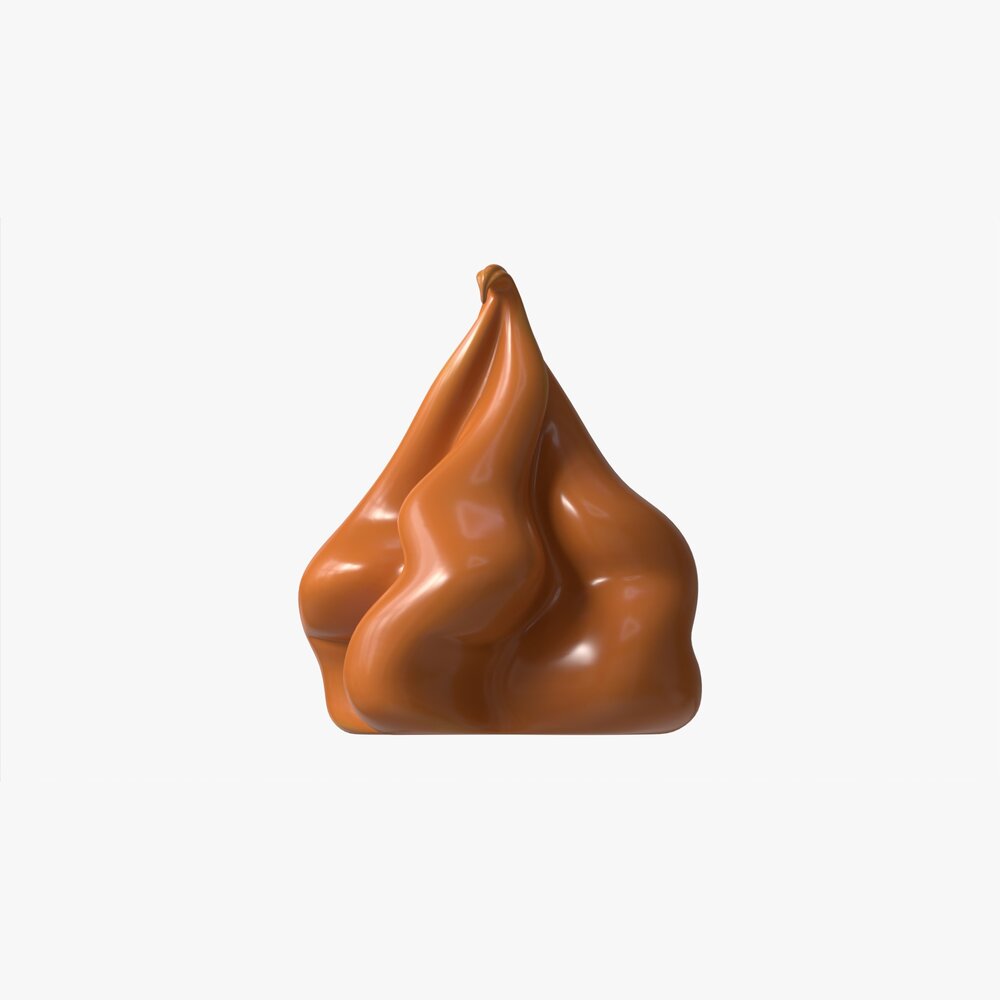 Melted Creme Caramel 04 3D model - Download Dessert on 3DModels.org