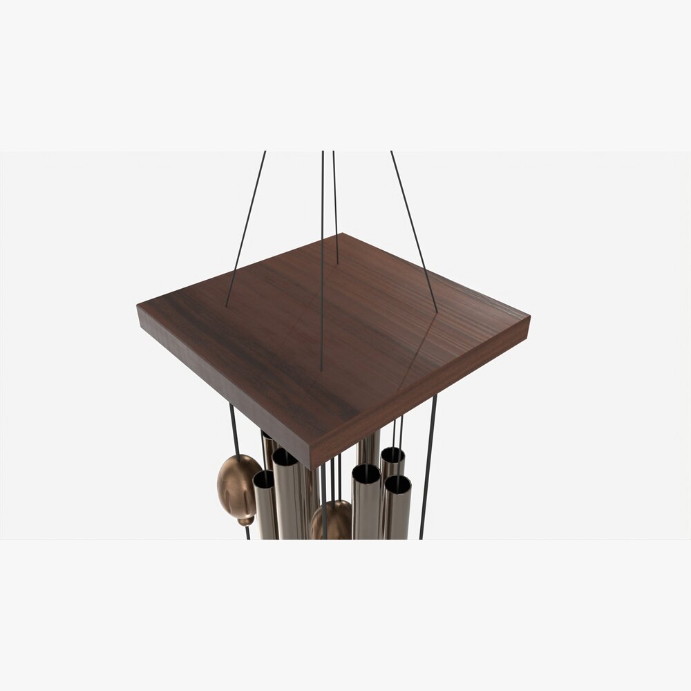 Metal Tube Wind Chimes Feng Shui 3D model - Download Decoration on ...