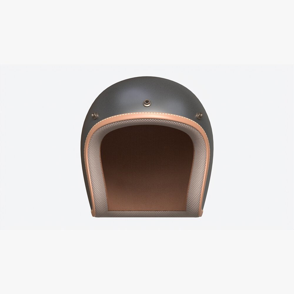 Open Face Vintage Scooter Helmet 3D model - Download Sports Equipment ...
