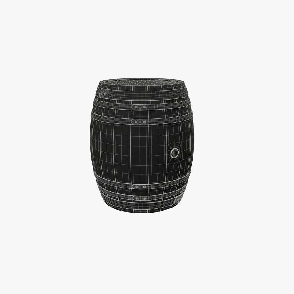 Wooden Barrel 3D model - Download Bottles, Cans on 3DModels.org