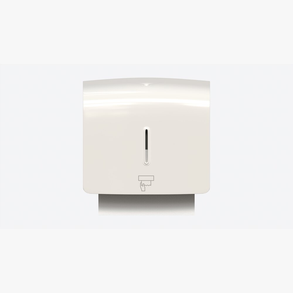 Bathroom Tissue Dispenser Wall-Mounted 3D model - Download Bathroom ...