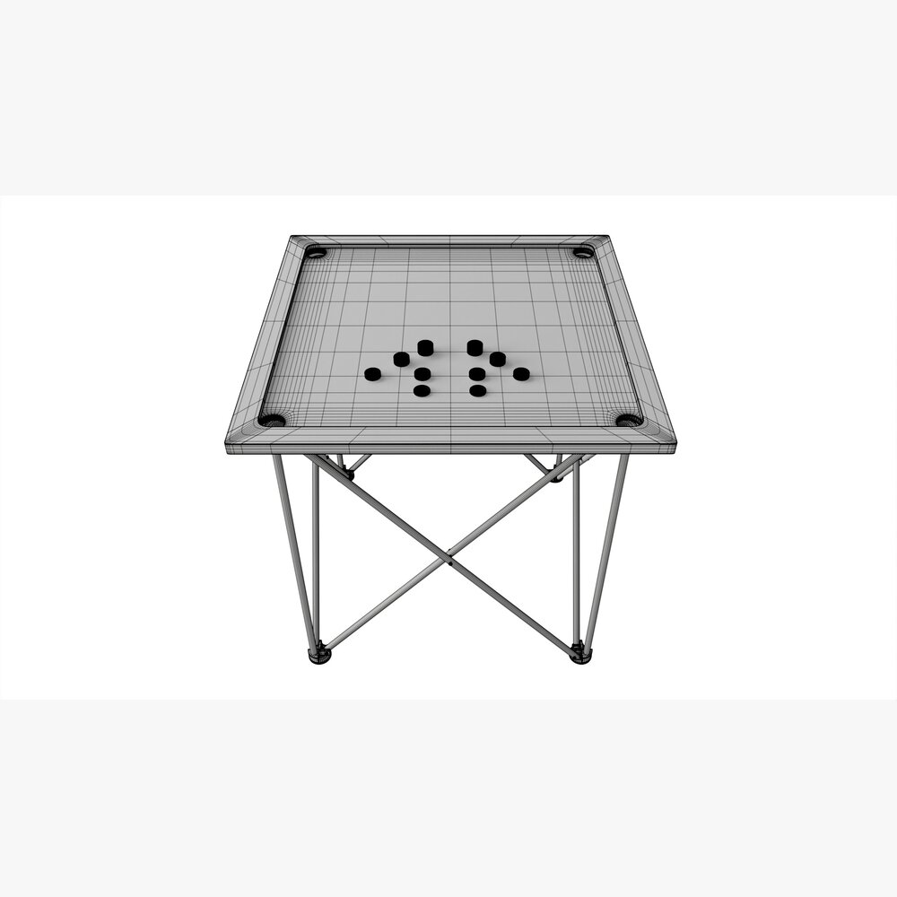Carrom Board Table Game 3D model - Download Toys on 3DModels.org