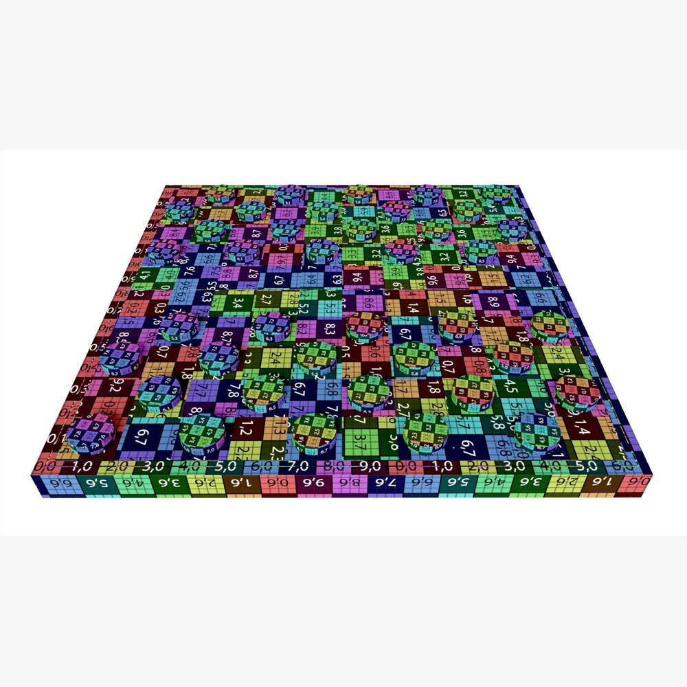 Checkers Draughts Board Table Strategy Game 3D model - Download Toys on ...