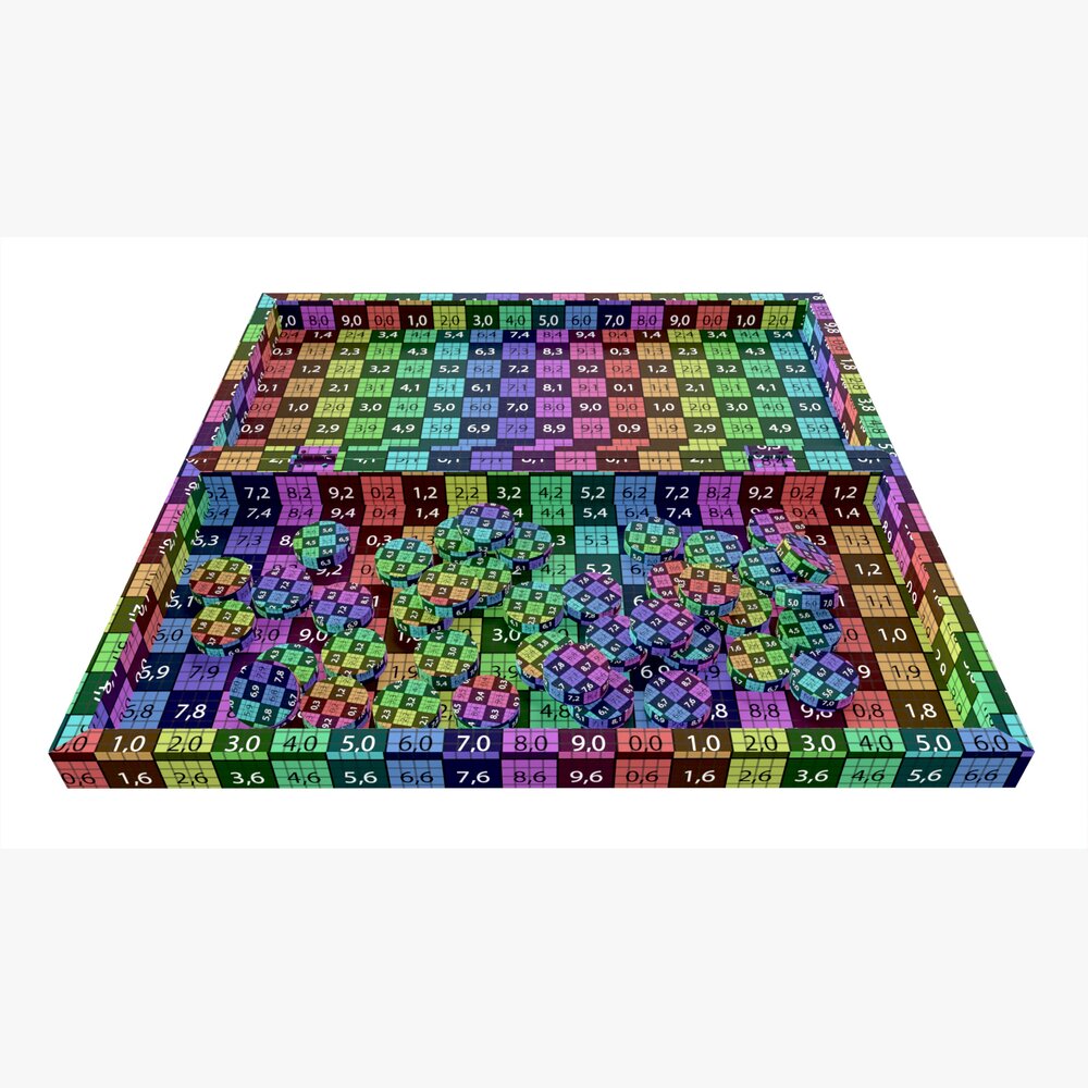 Checkers Draughts Board Strategy Game Inside 3D model - Download Toys ...