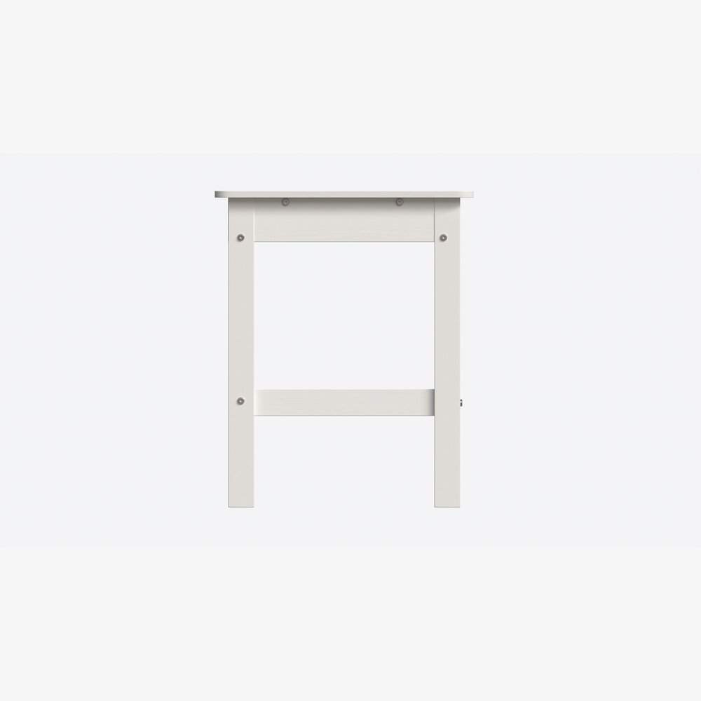 Cilek Montes White Desk 3D model - Download Table on 3DModels.org