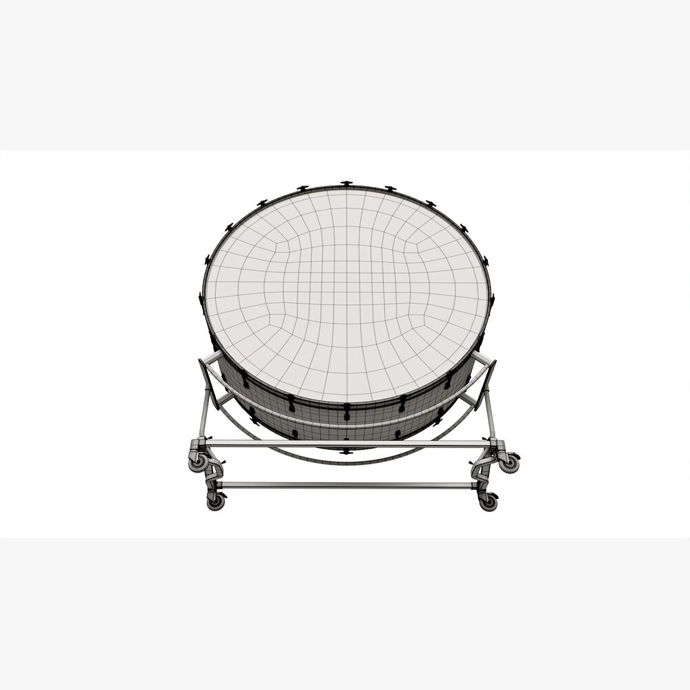 Concert Bass Drum 3D model - Download Musical Instruments on 3DModels.org