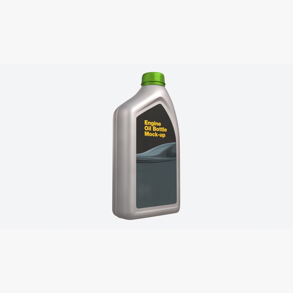 Engine Oil Bottle Mockup 3D model - Download Vehicle equipment on ...