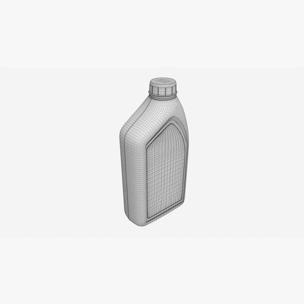 Engine Oil Bottle Mockup 3D model - Download Vehicle equipment on ...