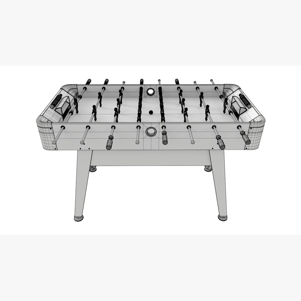 Foosball Soccer Game Table 3D model - Download Toys on 3DModels.org