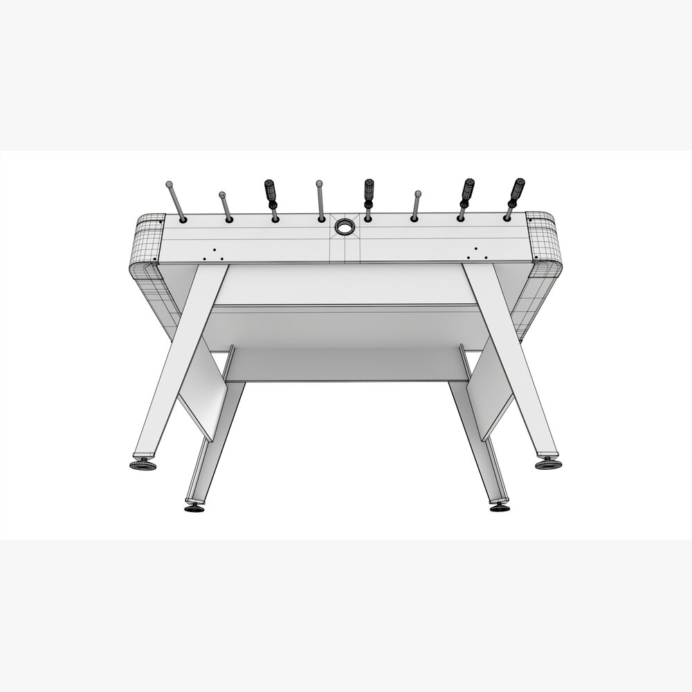 Foosball Soccer Game Table 3D model - Download Toys on 3DModels.org