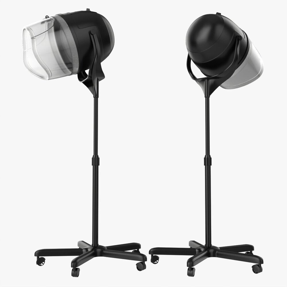 Freestanding Hair Dryer For Hair Salon 3D model - Download Health and ...