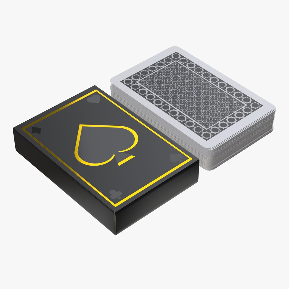 Playing Cards With Closed Box 3D model - Download Toys on 3DModels.org