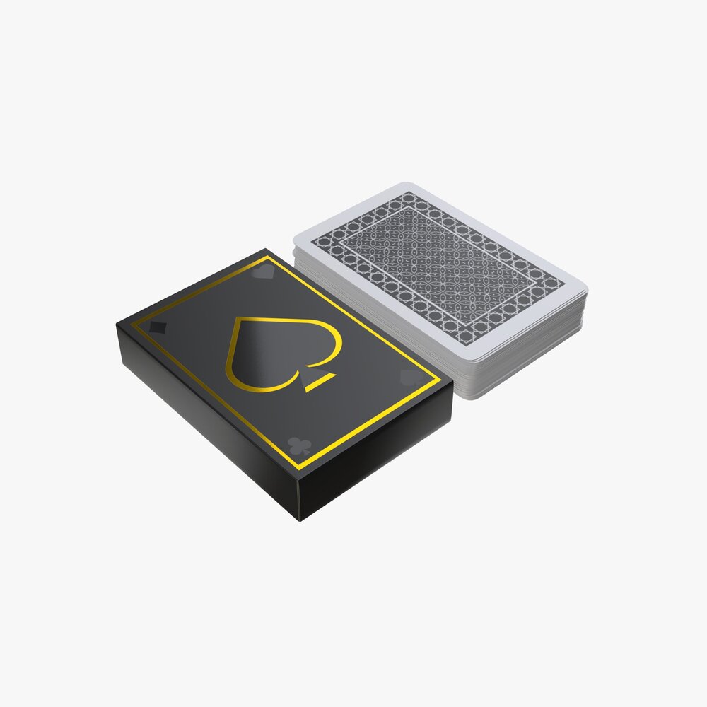 Playing Cards With Closed Box 3D model - Download Toys on 3DModels.org