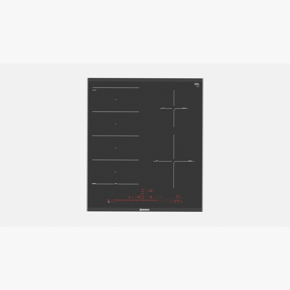 Induction Hob Multi Surface Glass Black 01 3D model - Download Home ...