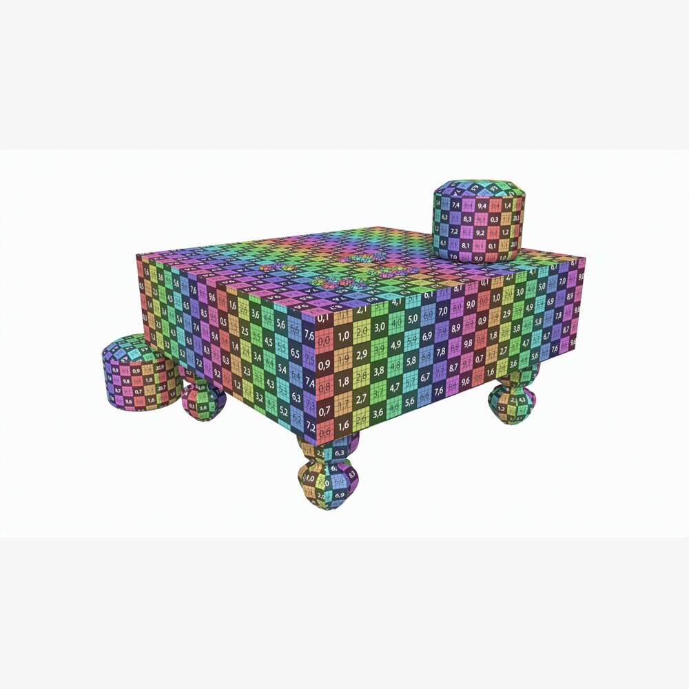 Traditional Go Board with Decorative Stone Containers 3D model ...