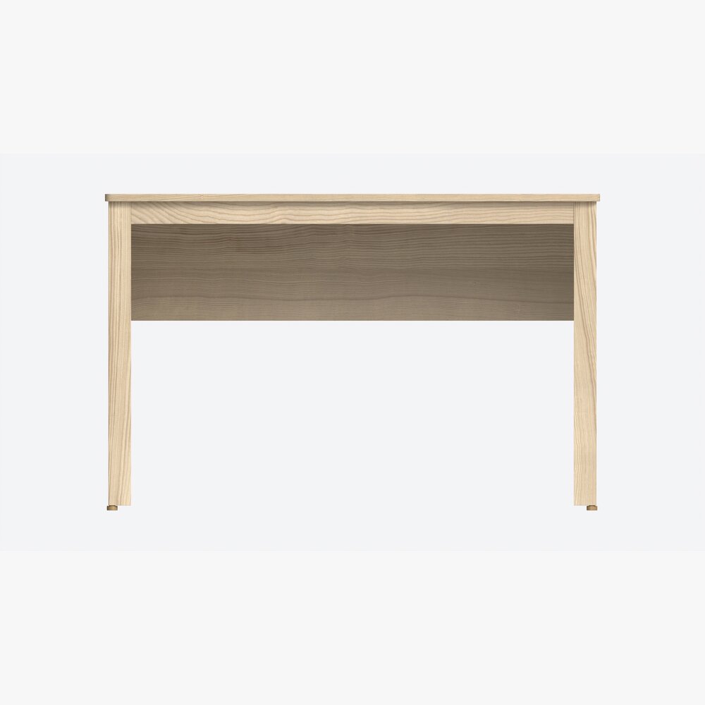 Study Desk Wooden Simple 3D model - Download Table on 3DModels.org