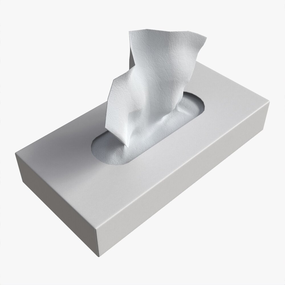 Tissue Box Rectangular Mockup 3D 모델 - 다운로드 Medical Equipment on ...