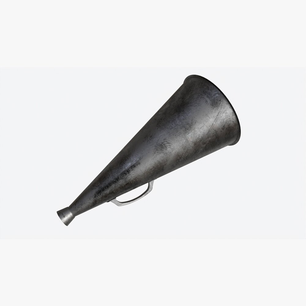 Vintage Metal Megaphone 3D model - Download Tools on 3DModels.org