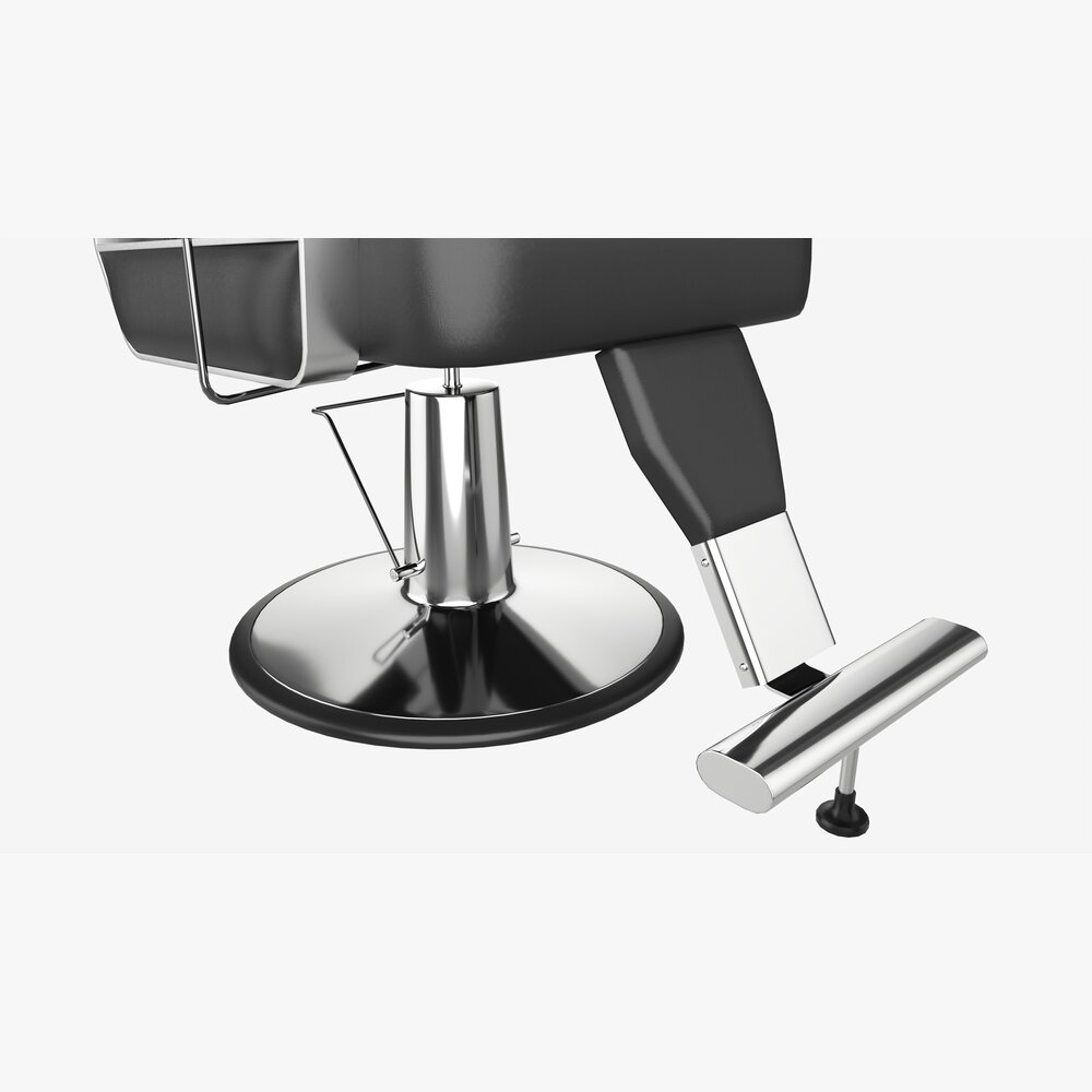 Barber Chair For Barbershop Salon Leather 3D model - Download Armchair ...