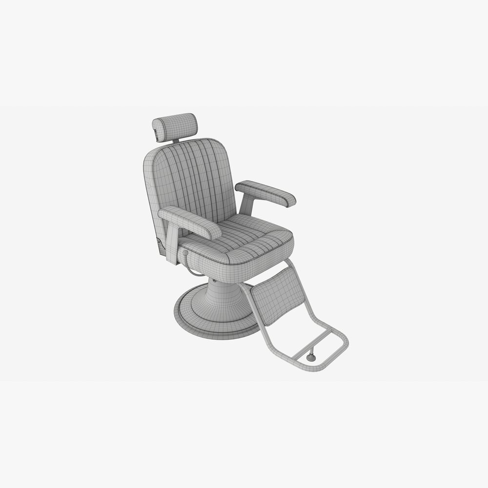 Barber Chair For Hairdressing Salon 3D model - Download Armchair on ...