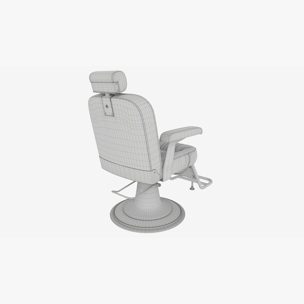 Barber Chair For Hairdressing Salon 3D model - Download Armchair on ...
