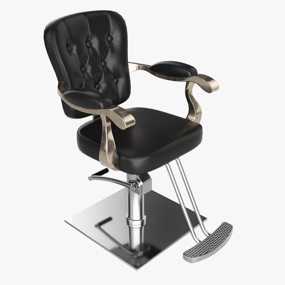 Barber Hydraulic Chair For Barbershop Salon 3D model - Download ...