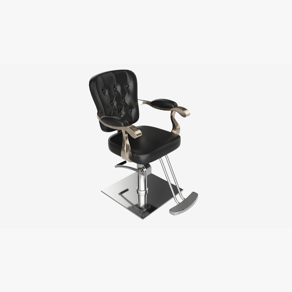 Barber Hydraulic Chair For Barbershop Salon 3D model - Download ...