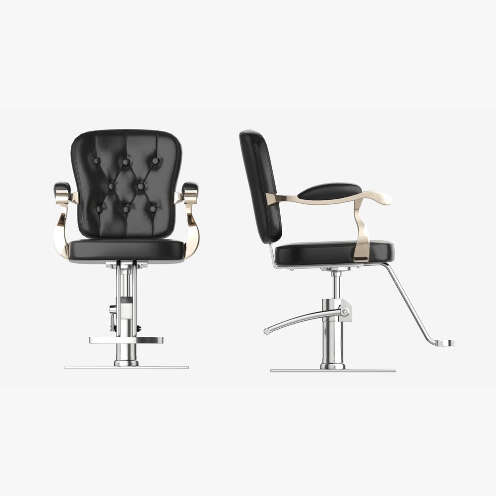 Barber Hydraulic Chair For Barbershop Salon 3D model - Download ...