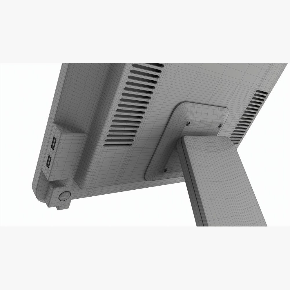 Cash Register POS With Touch Screen 3D model - Download Appliances on ...