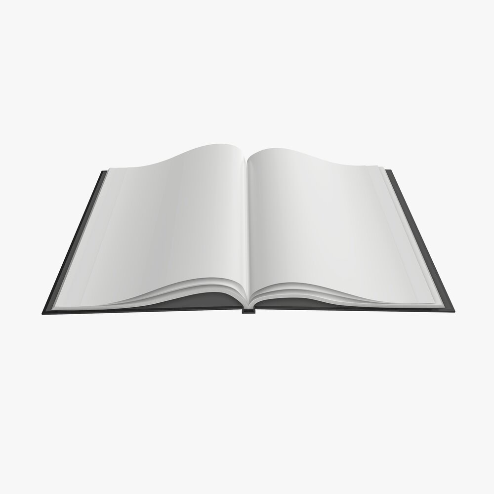 Album Opened Size A4 02 3D model - Download Stationery on 3DModels.org