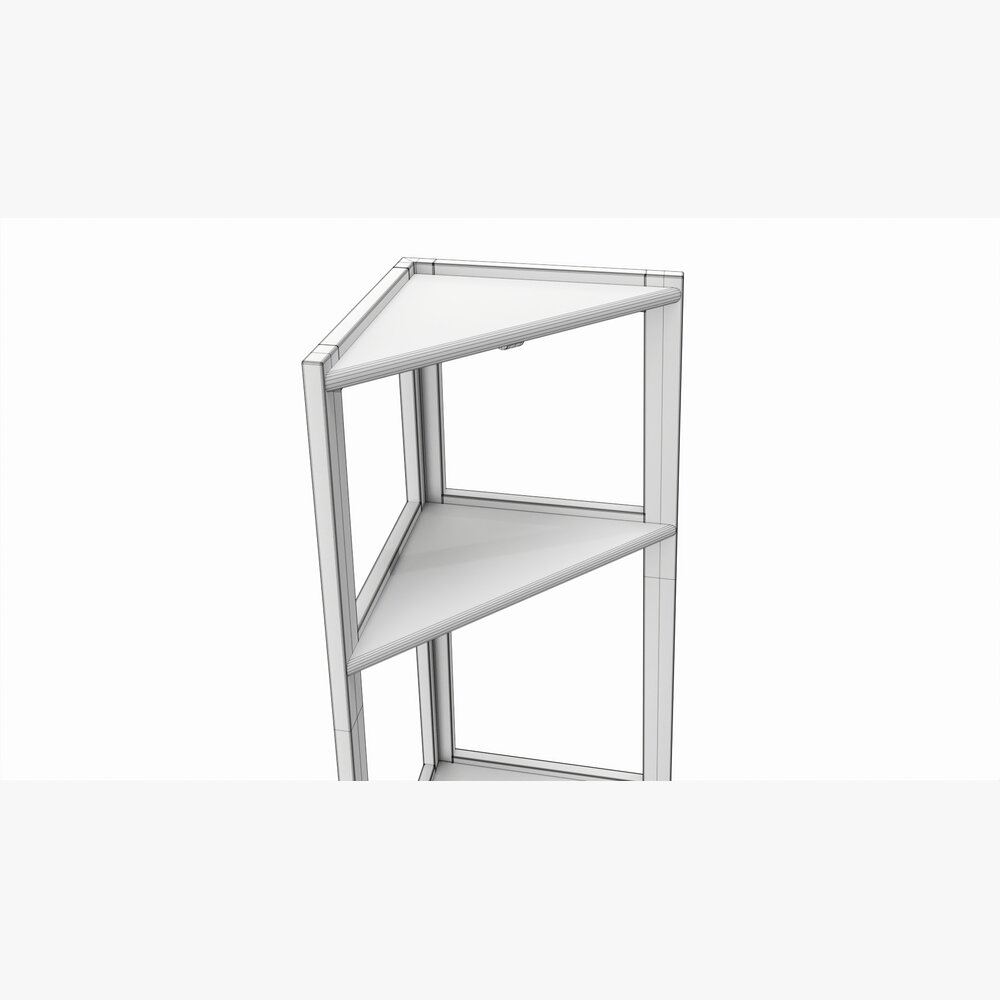 Outdoor And Indoor Triangle Wood Shelving 3D model - Download Shelving ...