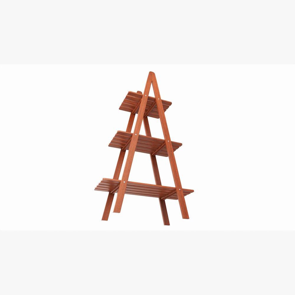 Outdoor And Indoor Wood Shelving 3D model - Download Shelving on ...