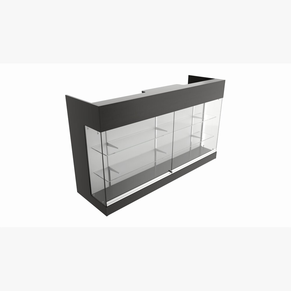 Point Of Sale Showcase Counter 3D model - Download Shelving on 3DModels.org