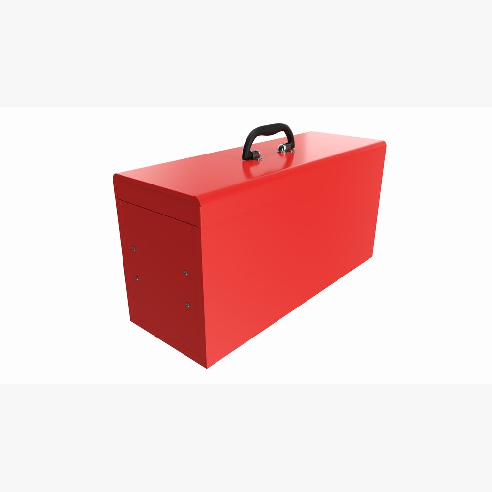 Portable Toolbox Chest With a Carrying Handle 3D model - Download Tools ...