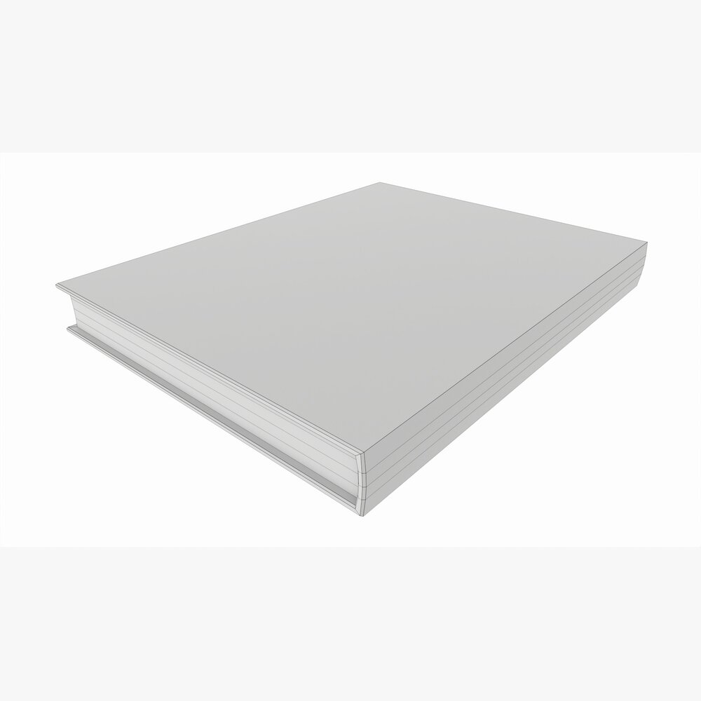 Book With Hard Cover Closed 3D model - Download Stationery on 3DModels.org