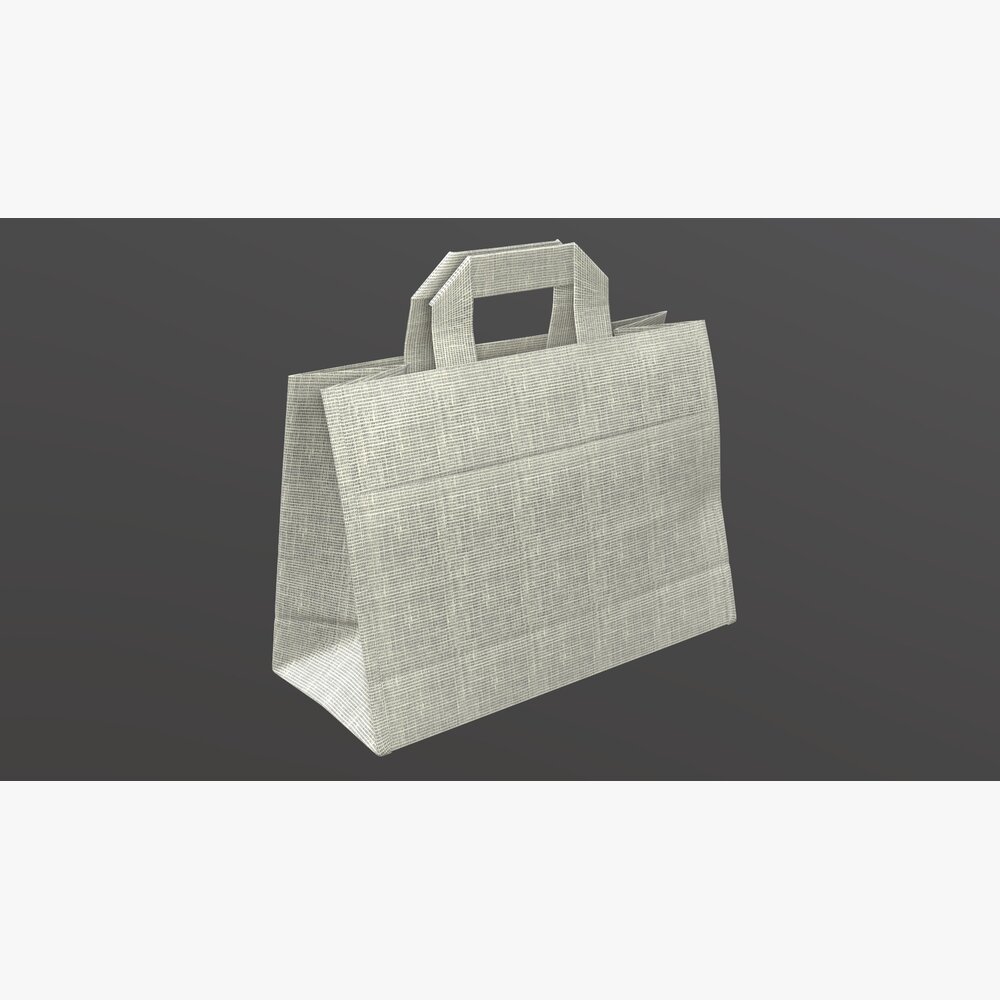 Fabric Bag Medium With Handle 3D model - Download Bags on 3DModels.org