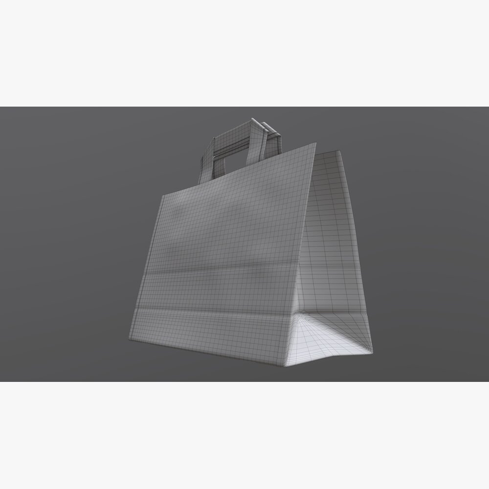 Fabric Bag Medium With Handle 3D model - Download Bags on 3DModels.org