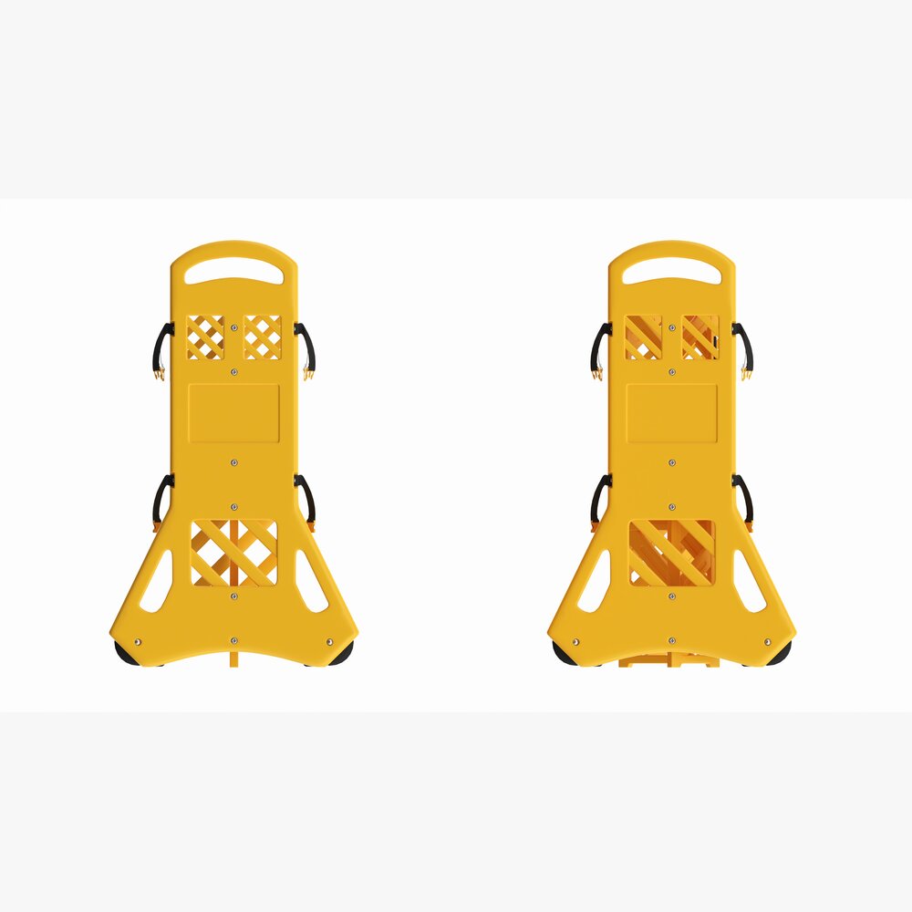 Expandable Safety Barrier Set 3D model - Download Street elements on ...