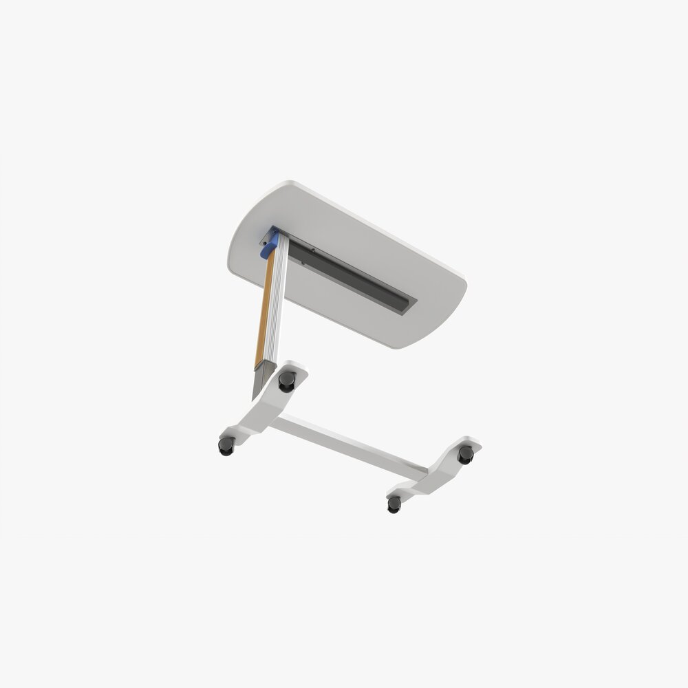 Medical Mobile Food Over Bed Table 3D model - Download Medical ...