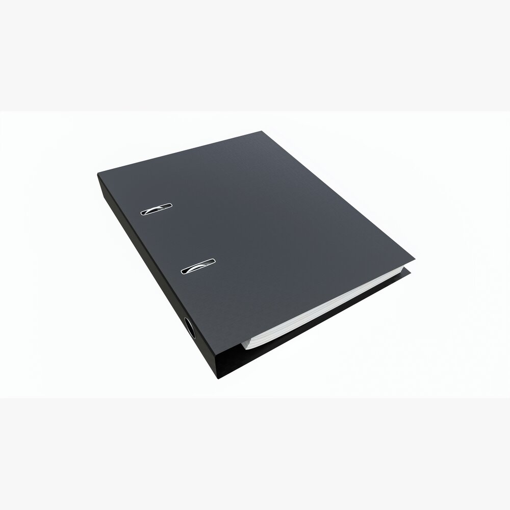 Office Document Binder Mockup 01 3D model - Download Stationery on ...