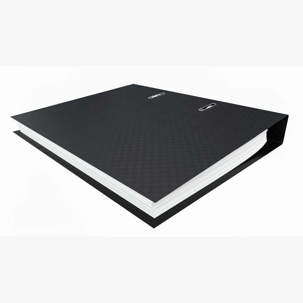 Office Document Binder Mockup 01 3D model - Download Stationery on ...