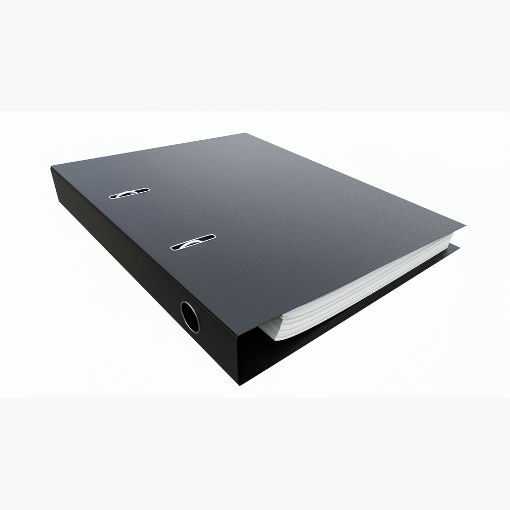Office Document Binder Mockup 01 3D model - Download Stationery on ...