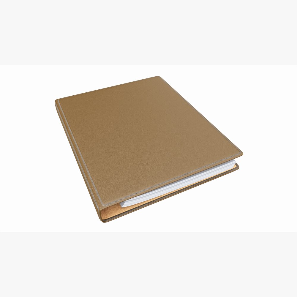 Office Document Binder Mockup 02 3D model - Download Stationery on ...