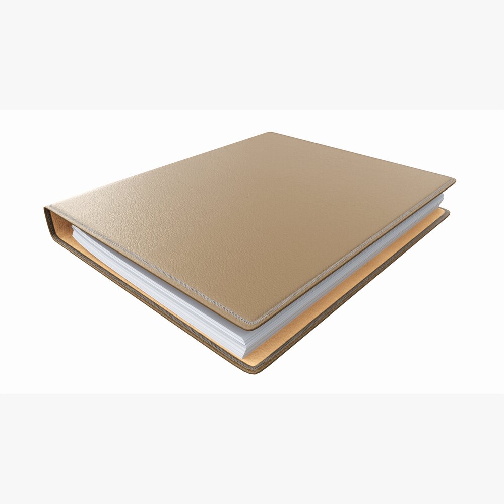 Office Document Binder Mockup 02 3D model - Download Stationery on ...