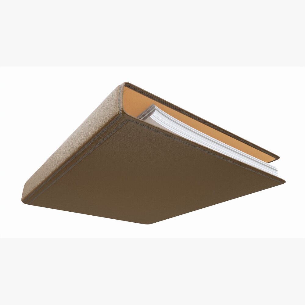 Office Document Binder Mockup 02 3D model - Download Stationery on ...