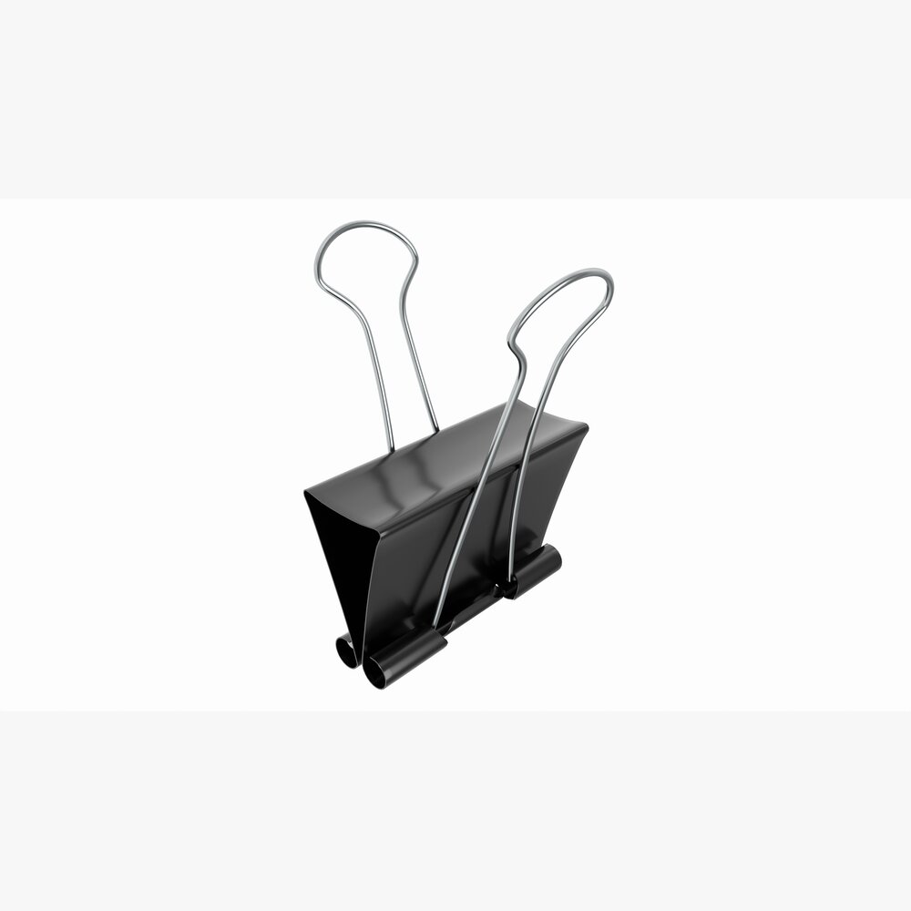 Paper Binder Clip 3D model - Download Stationery on 3DModels.org