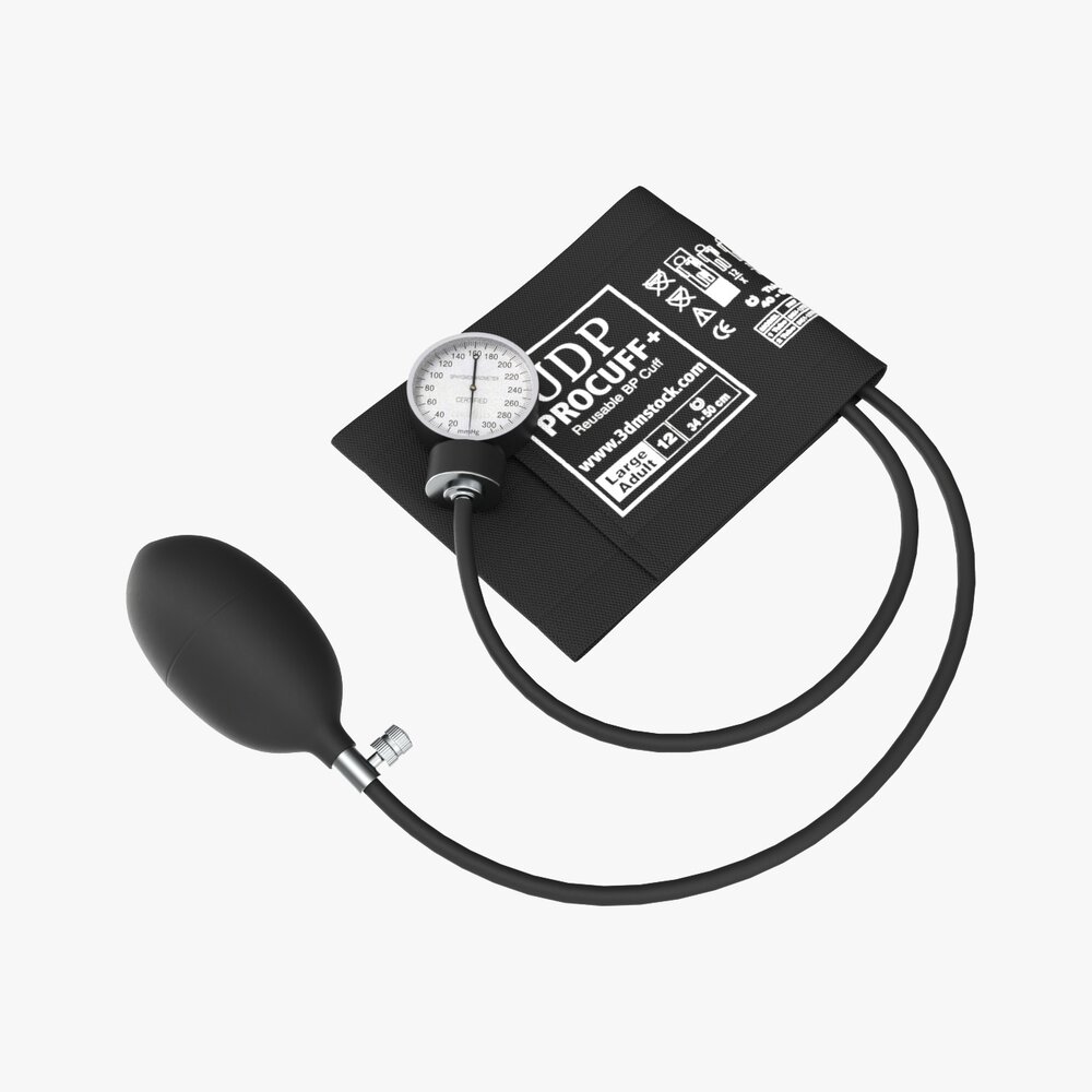 Esfigmomanómetro Aneroide Portátil Con Brazalete de Nylon Modelo 3D ...